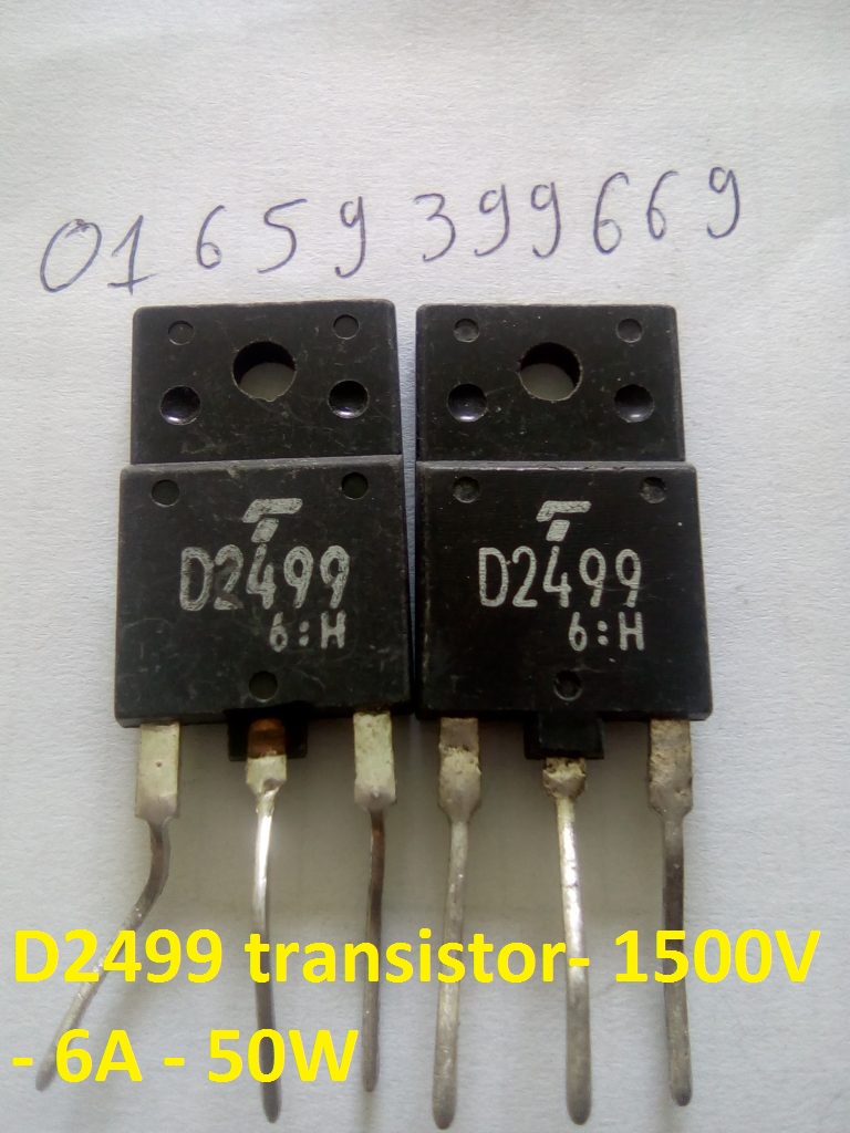 D2499 ,Sò Transistor Tivi D2499,transistor d2499 TO220F 1500V 6A 50W